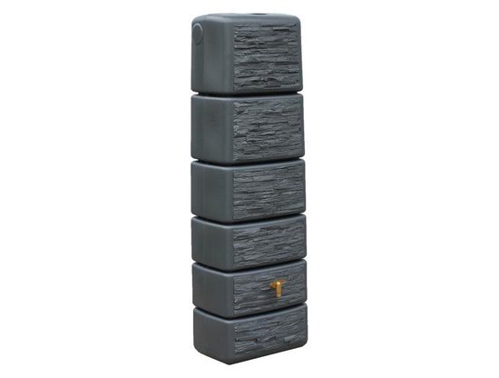 Regenton Slim - Stone Decor - 330 Liter - Antraciet | bol