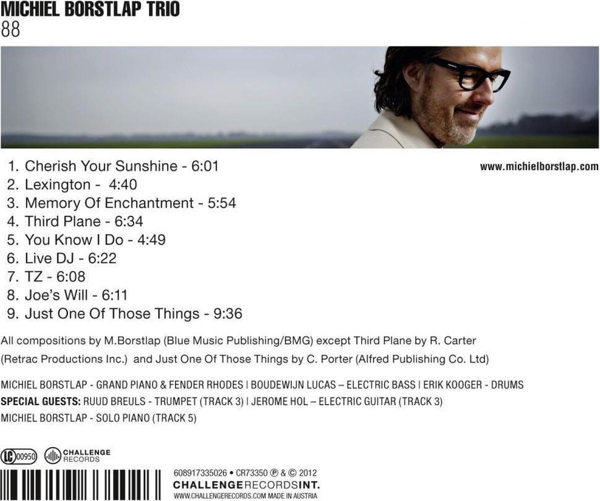 88, Michiel- Borstlap Trio | CD (album) | Muziek | bol.com