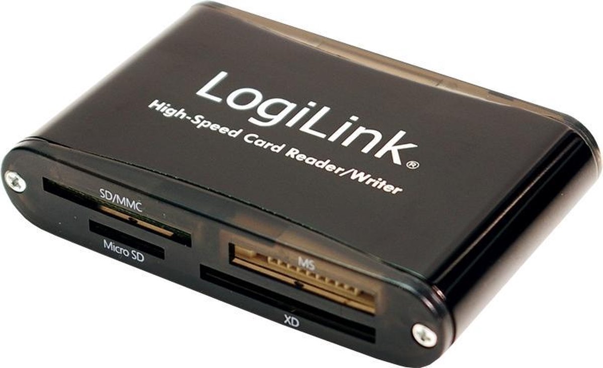 LogiLink Cardreader USB 2.0 USB 2.0 Zwart geheugenkaartlezer | bol