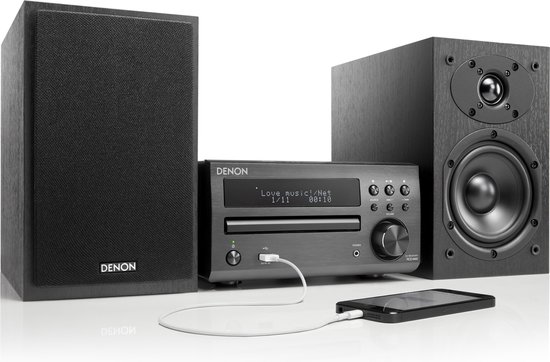Denon Set RCD-M40DAB Black/Black | bol