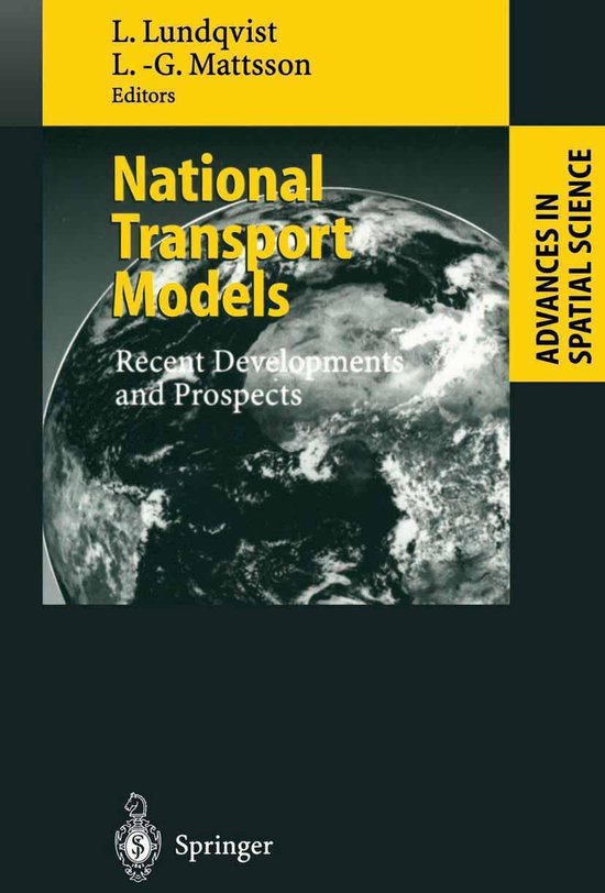 Advances in Spatial Science - National Transport Models (ebook), L. G ...