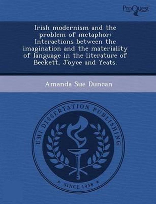 Irish Modernism and the Problem of Metaphor, Vasundhara R Chetluru ...