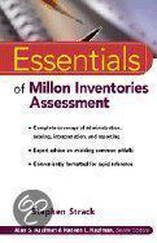 Essentials of Million Inventories Assesment, Stephen Strack ...