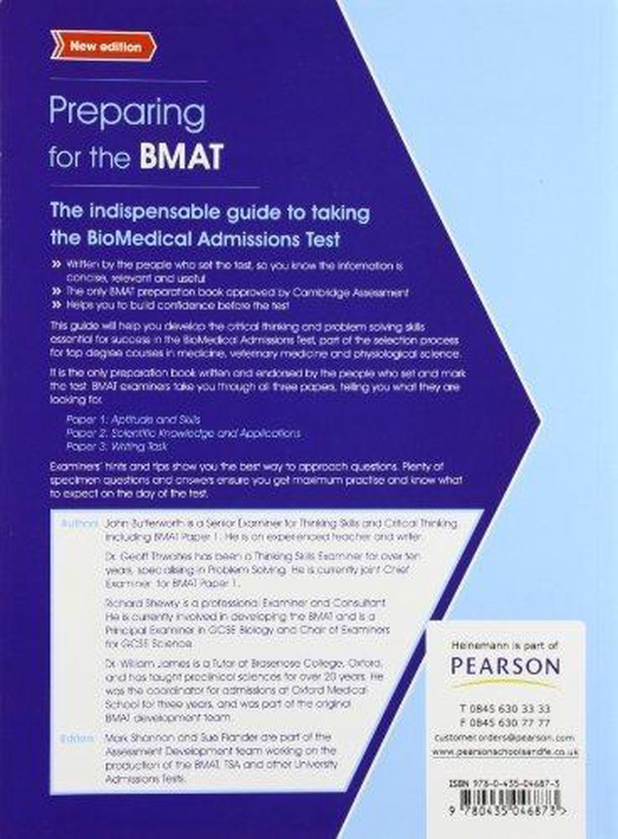 Preparing For The BMAT | 9780435046873 | Boeken | bol