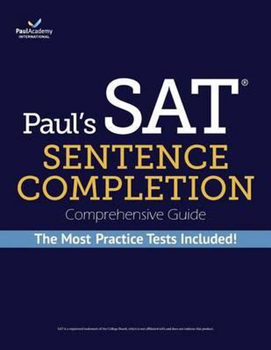 Paul's SAT Sentence Completion Comprehensive Guide | 9791186461044 ...