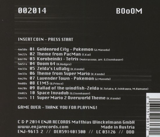 Booom - Music From Videogames (CD), Gerwin Eisenhauer Drums, Percussion ...