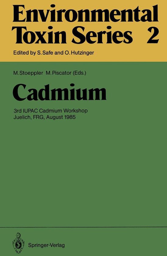 Environmental Toxin Series 2 - Cadmium (ebook) | 9783642705533 | Boeken ...