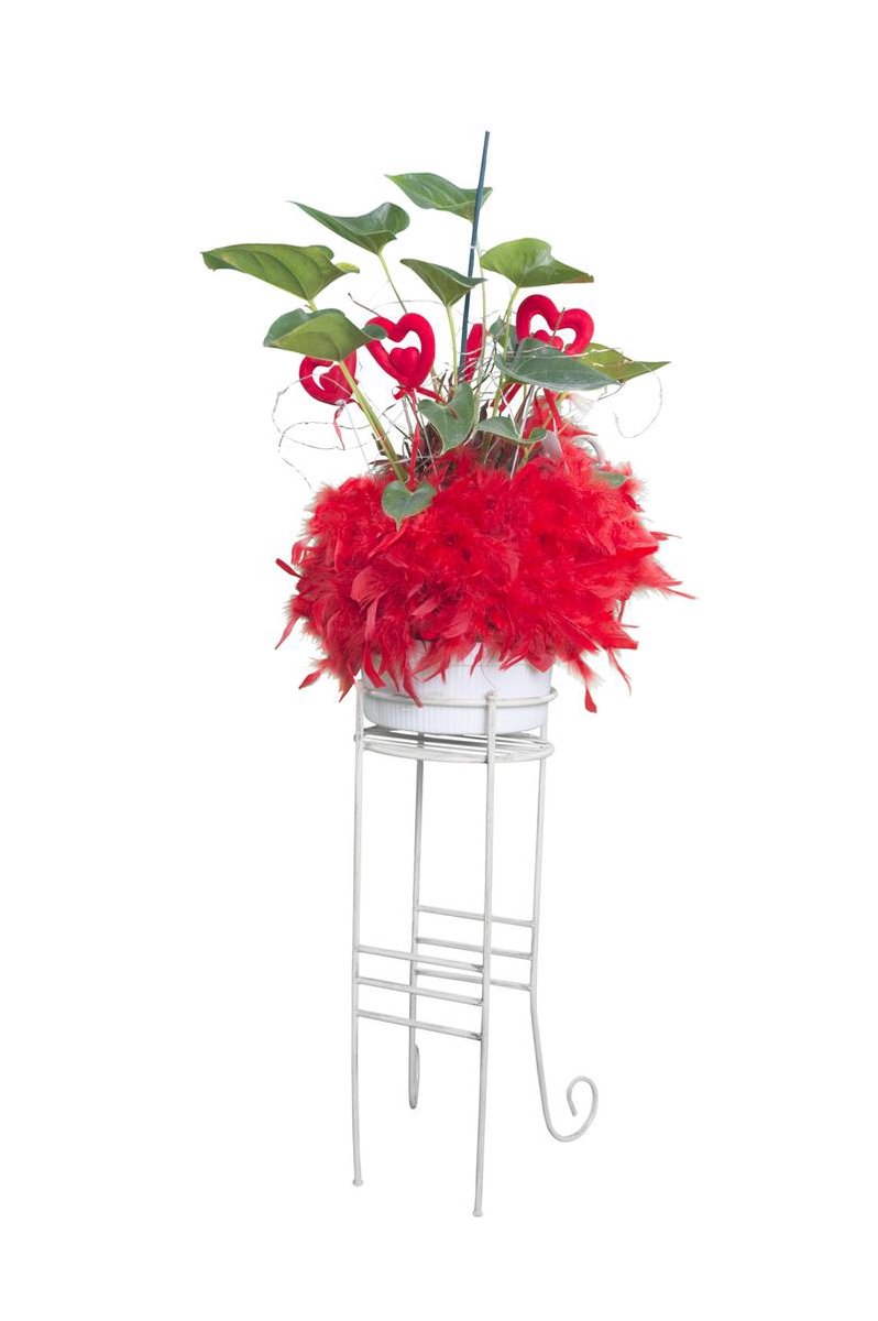 Metalen planten staander - model stoel | bol.com