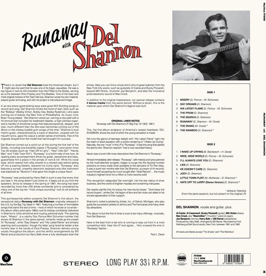 Runaway With Del Shannon, Del Shannon | Muziek | bol