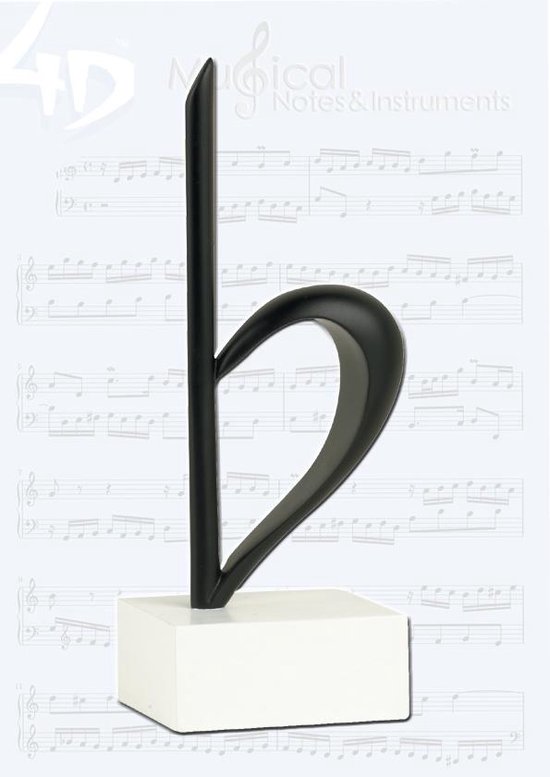 4D Music - Flat Symbol - Small (Mol) Black hoog 16 cm | bol.com