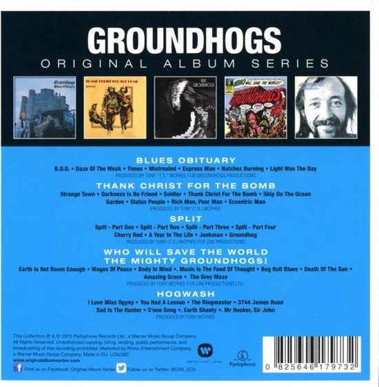 Original Album Series, The Groundhogs | Muziek | bol