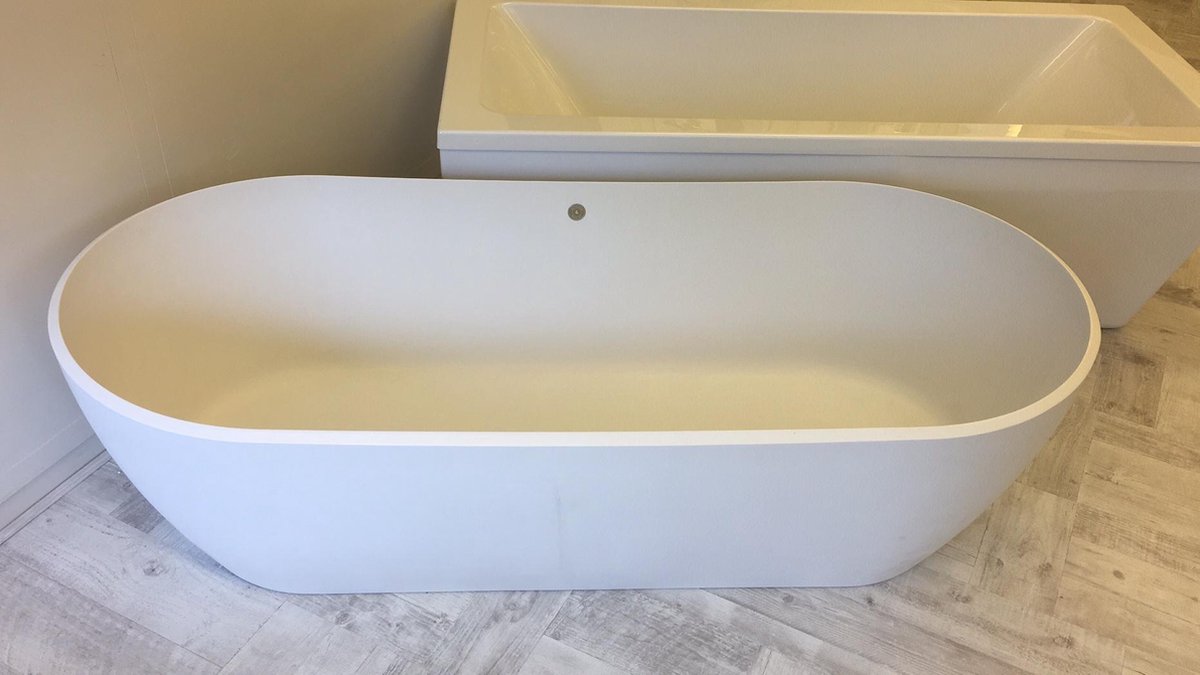 Vrijstaand Solid Surface ligbad Ibiza 170x75cm | bol.com