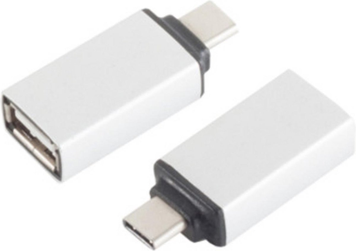 USB-C (m) - USB-A (v) adapter - USB2.0 / wit | bol
