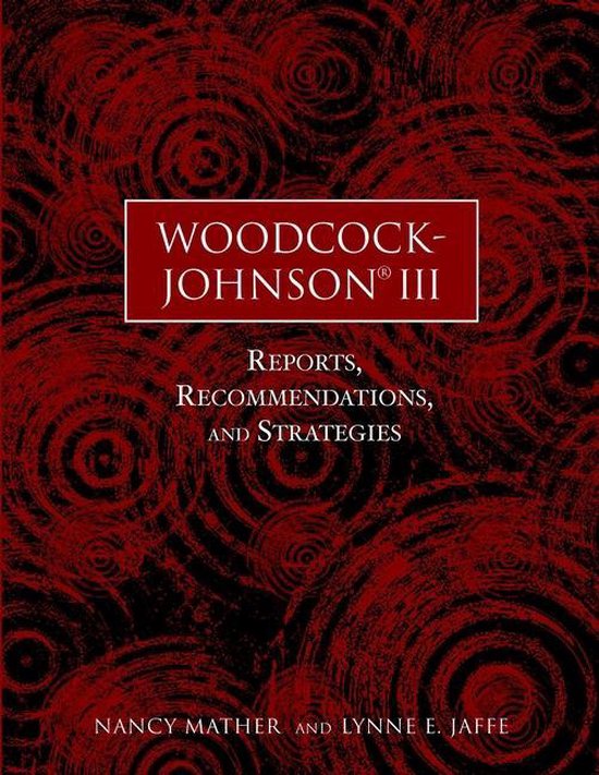 Woodcock-Johnson III | 9780471419990 | Nancy Mather | Boeken | bol.com