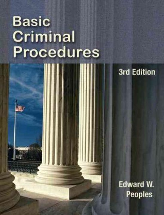 Basic Criminal Procedures | 9780131731929 | Edward E. Peoples | Boeken ...
