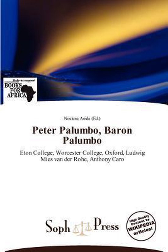 Peter Palumbo, Baron Palumbo | 9786137890196 | Boeken | bol.com