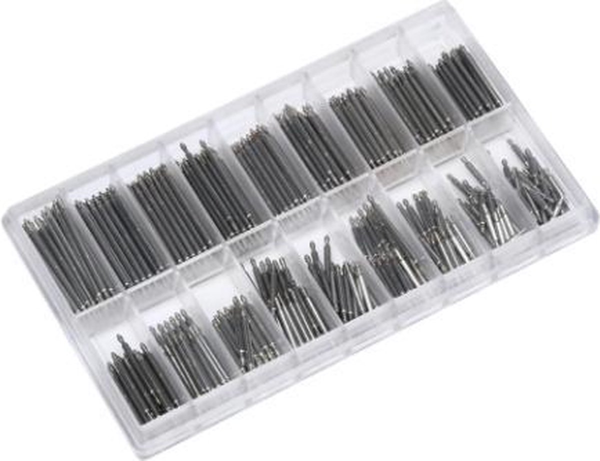 Professionele set horloge pinnetjes / pinnen - van 8 t/m 25 mm ...