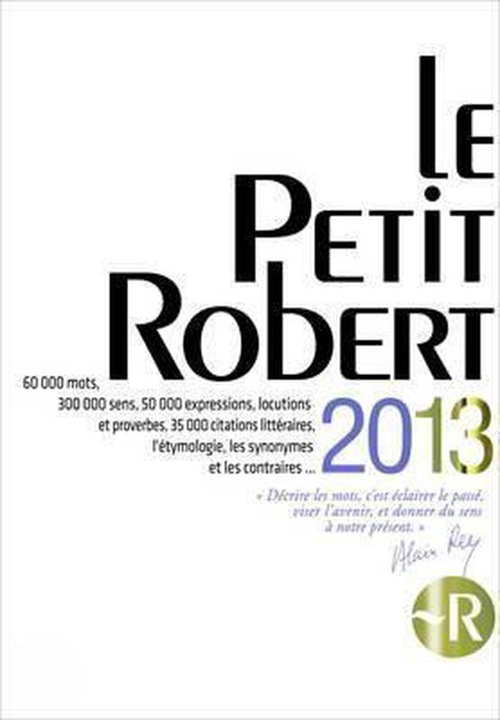 Petit Robert De La Langue Francaise 2013 - Compact Hardback ...