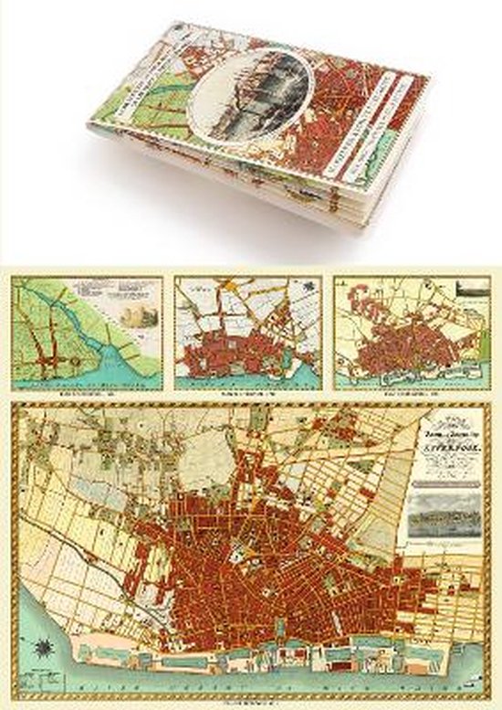 Collection of Four Historic Maps of Liverpool from 1650 to 1821 | bol