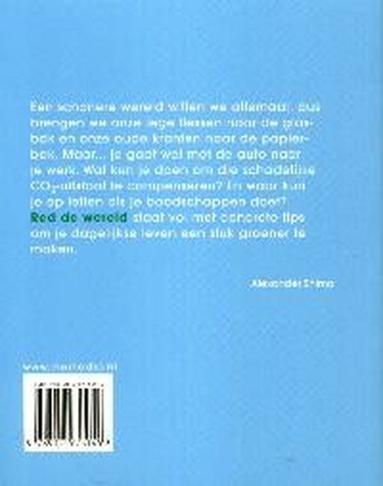 Red De Wereld, Alex Shimo-Barry | 9789057673146 | Boeken | bol