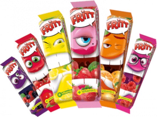 Fritt kauwbonbon - zachte fruitstaven in display - 30x6 strips | bol