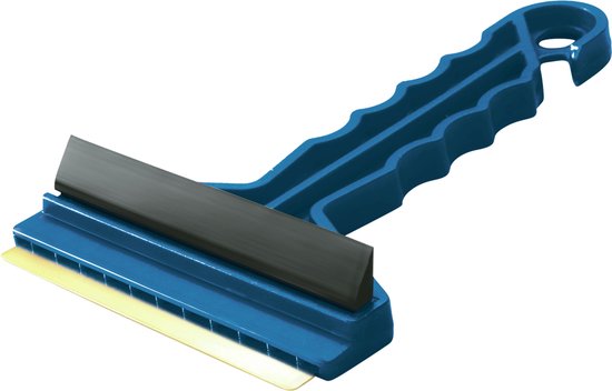 IJskrabber/raamkrabber auto met koper blad en rubberen trekker - Blauw ...