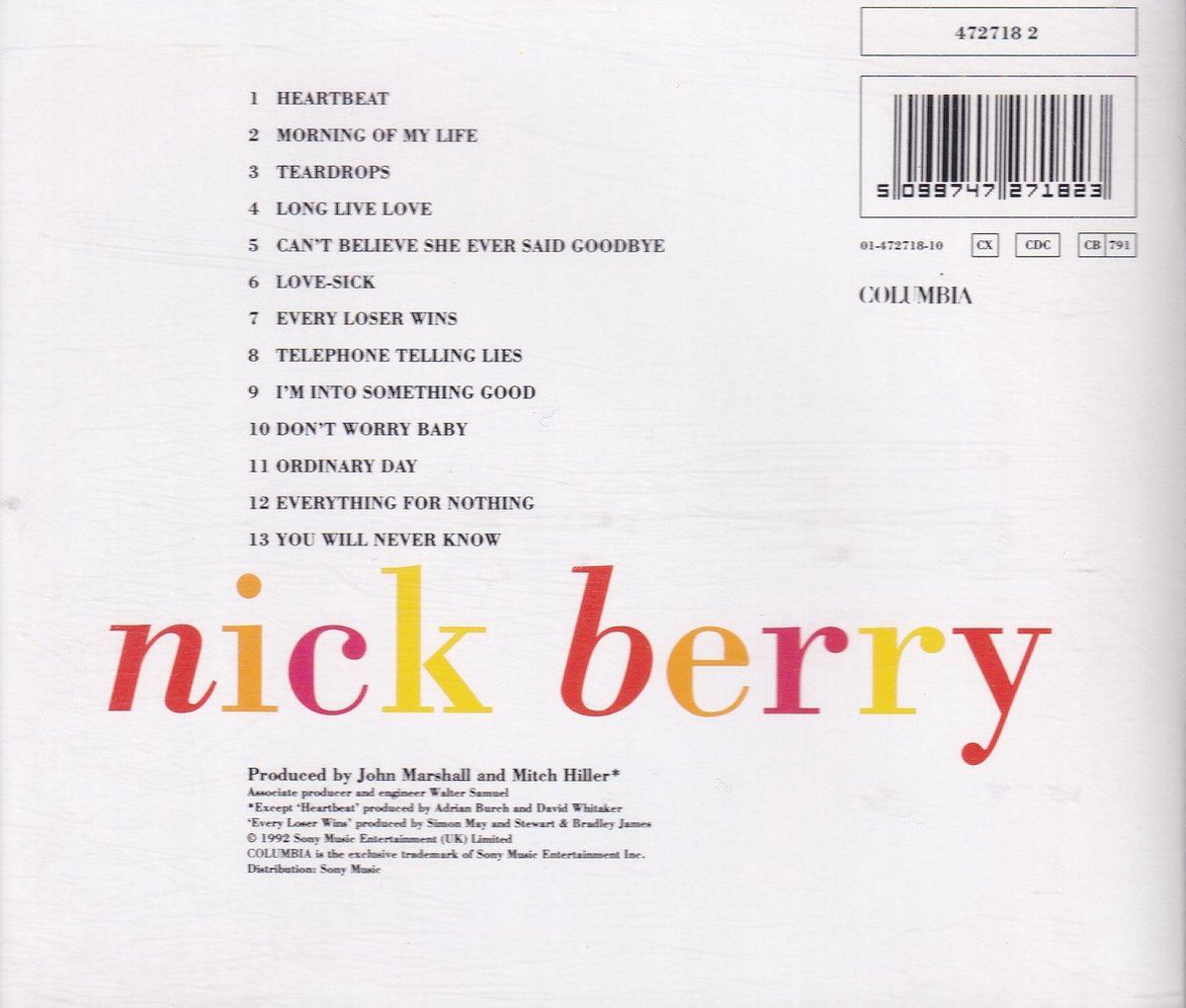 Nick Berry, Mike Berry | CD (album) | Muziek | bol