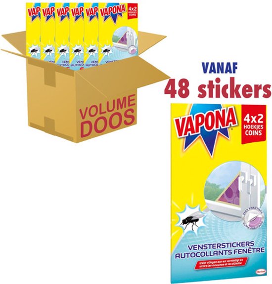 Vapona Vensterstickers Tegen Vliegen | bol.com