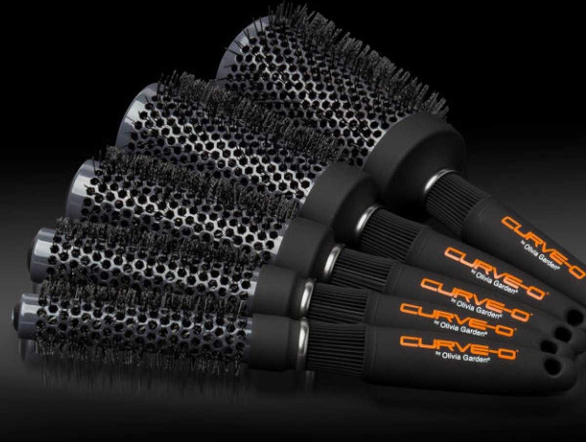 Ronde Haarborstel Curve-O Backstage Round by Olivia Garden - Medium ...