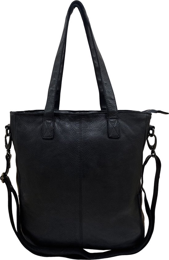 Dames Tas Shopper Model Met Kort En Lang Hengsel – Zwarte Dames Shopper ...