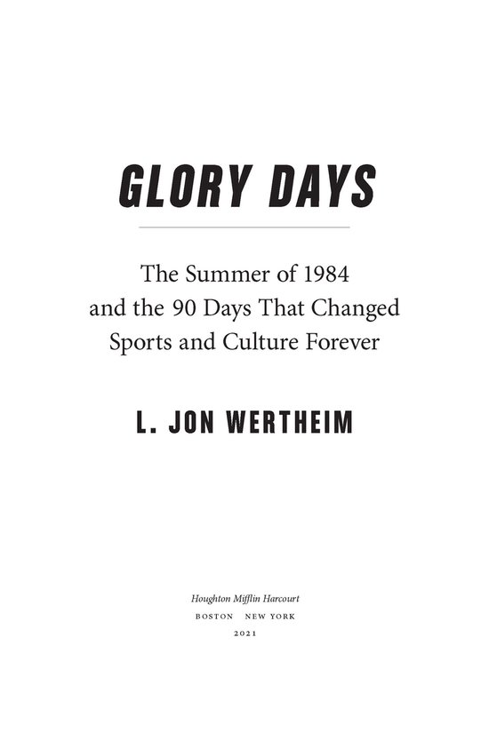 Glory Days (ebook), L. Jon Wertheim | 9781328637901 | Boeken | bol.com