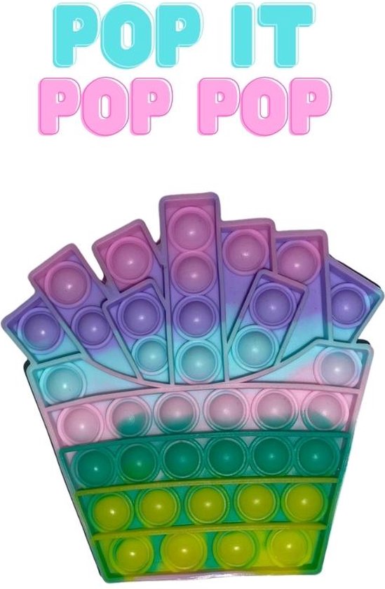 Pop IT | French Frites | Multi color fidget toys | Fidget Toy | TikTok ...