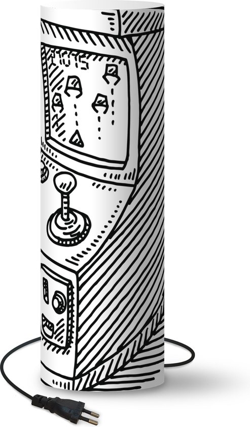 Lampe Arcade - Jeu - Rétro - Illustration - 70 cm de haut - Ø22 cm ...