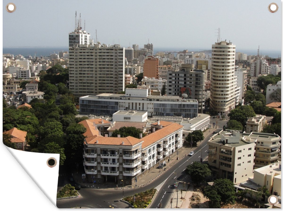 Une vue aérienne de l'horizon du Sénégal dans la capitale Dakar Poster ...