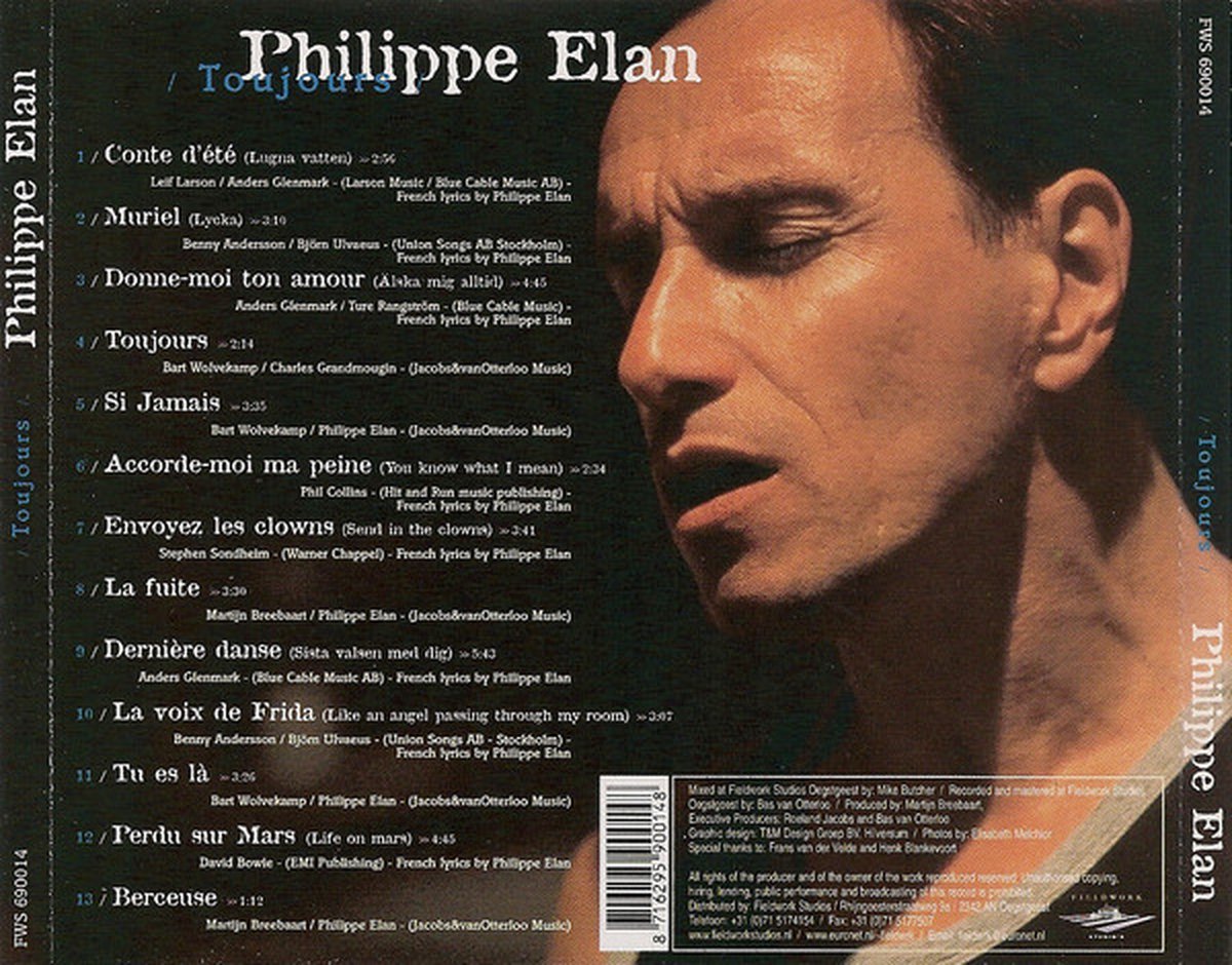 Toujours, Philippe Elan | CD (album) | Muziek | bol
