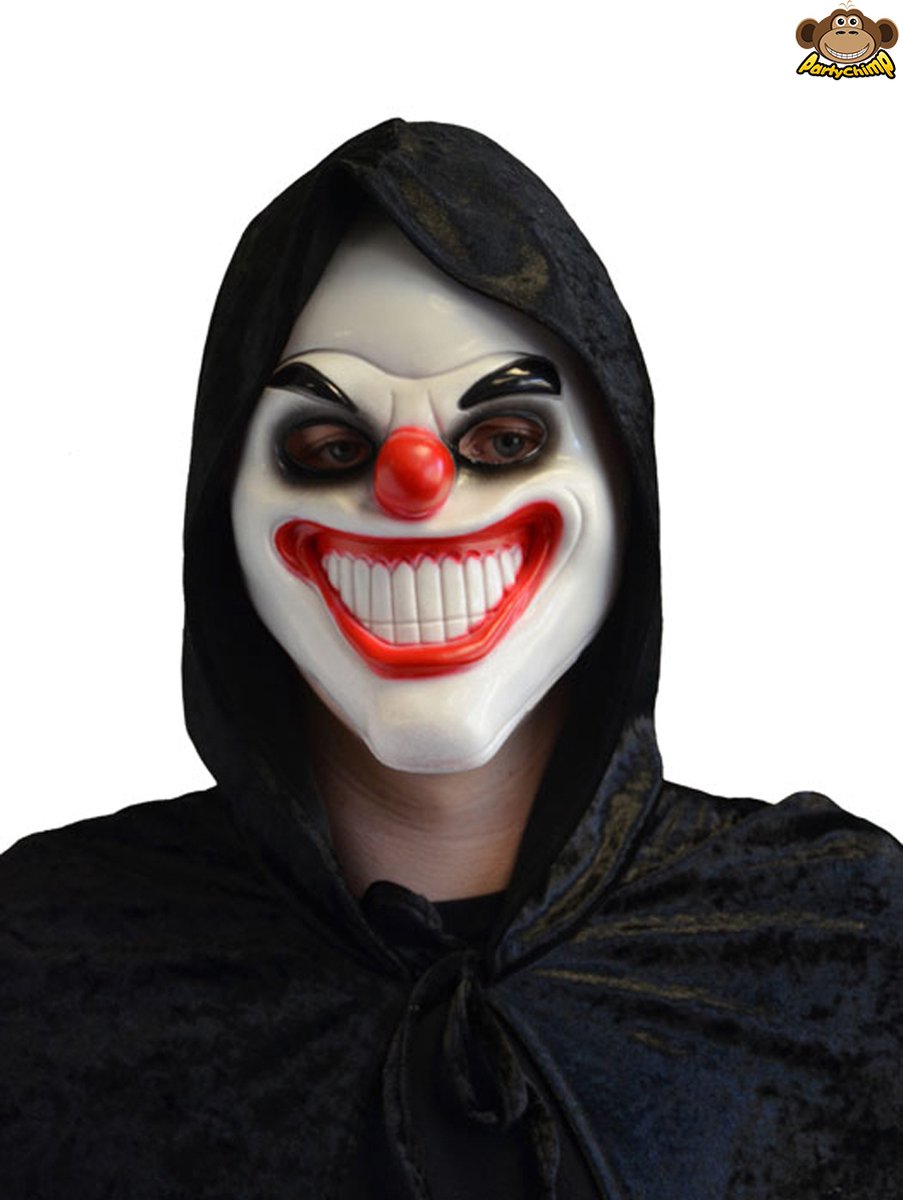Partychimp Clown Halloween Masker voor bij Halloween Kostuum - Plastic ...