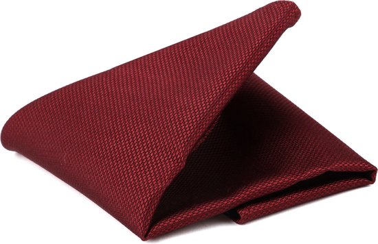 Pochet Donkerrood - Suitable - Pochette – Heren - Unisex - 25x25 cm ...