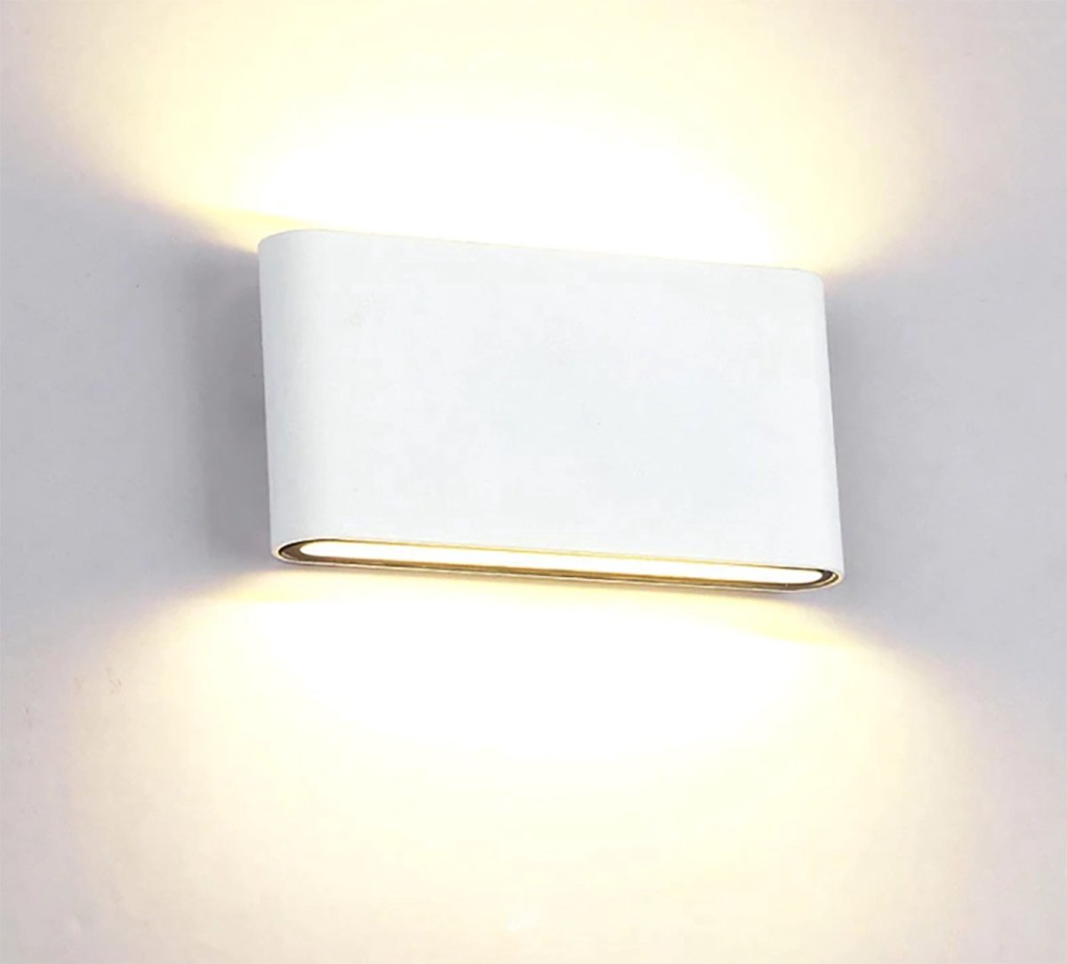 Buitenlamp Wit - LED Buitenverlichting - Moderne Muurlamp - Buitenlamp ...