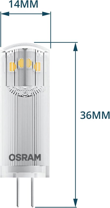 Osram 12V LED G4 - 1.8W (20W) - Warm Wit Licht - Niet Dimbaar | bol
