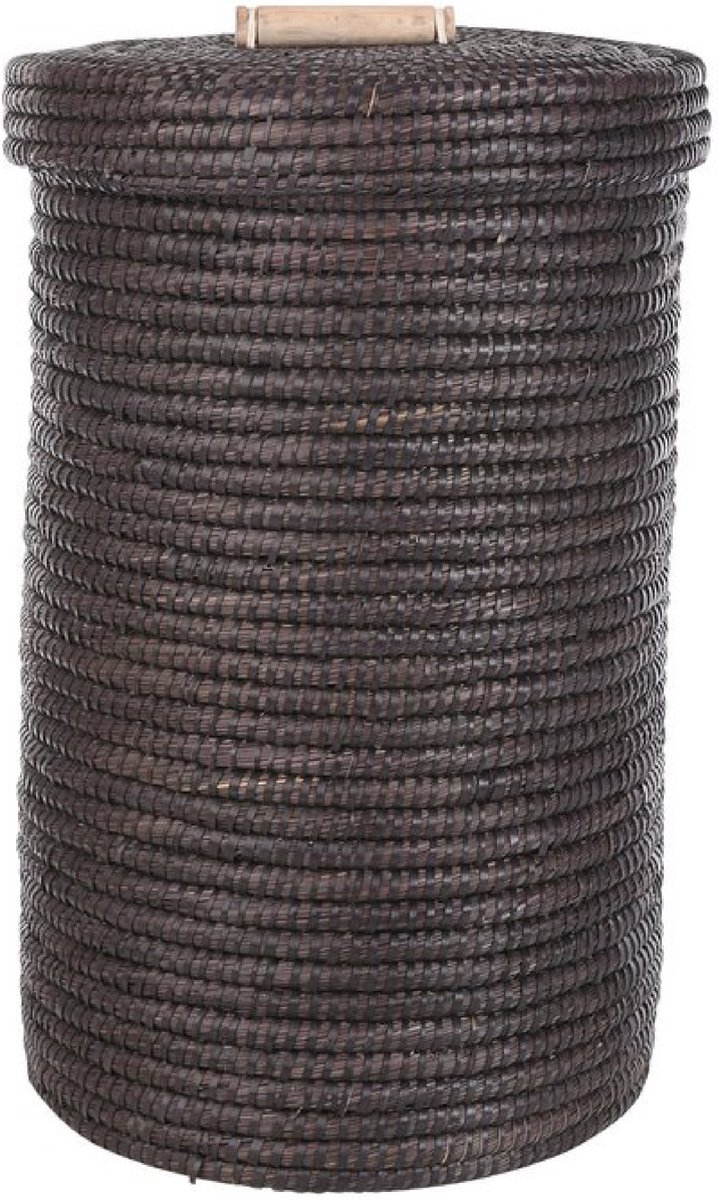 Rieten Wasmand - Opbergmand - Wasmand Met Deksel - Wasbox - Wasmeubel ...