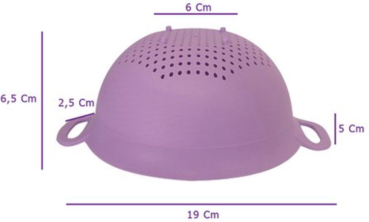 Zeef - 1200 ML - in Baby Roze / Lila Paars - Multifunctionele waterzeef ...