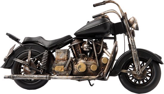 Decoratie Miniatuur Motor 35*13*20 cm Zwart Ijzer, Kunststof Miniatuur ...