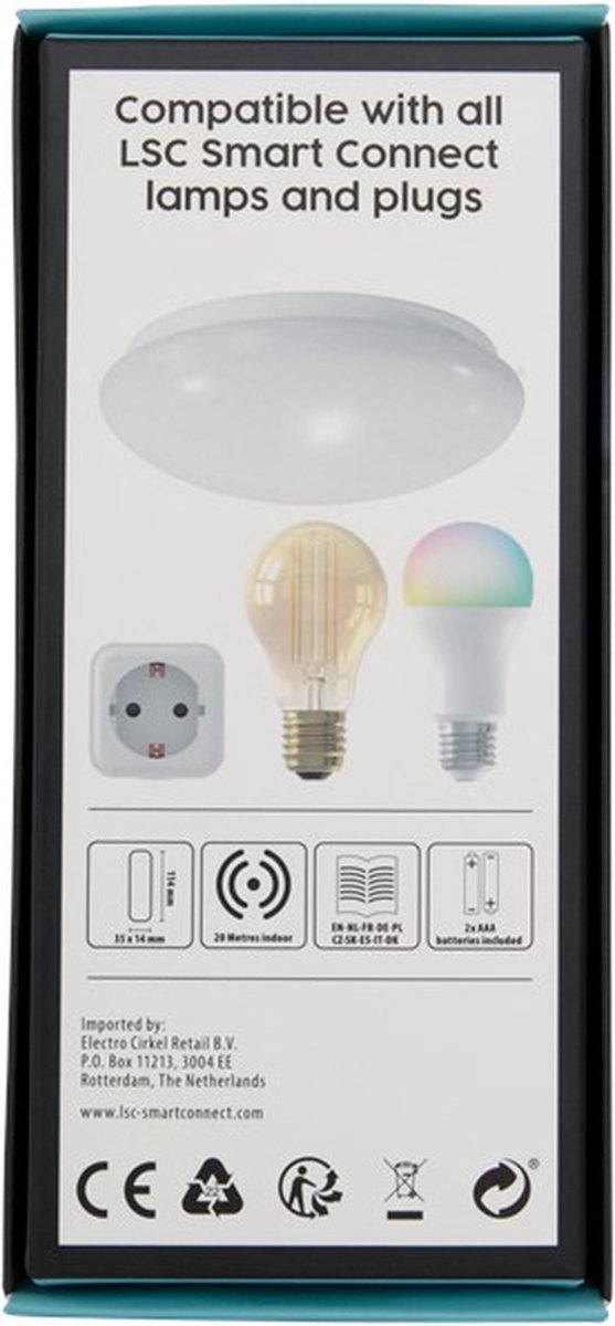 LSC Smart Connect afstandsbediening 20 meter bereik | bol