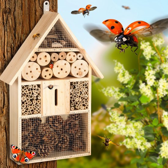 Houten Insect Booth-Tuin Insecten Hotel - Insect Habitat | bol.com