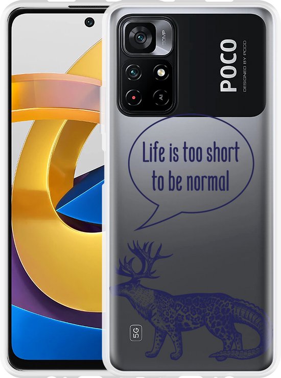 Poco M4 Pro 5G Hoesje Life is too Short - Designed by Cazy | bol
