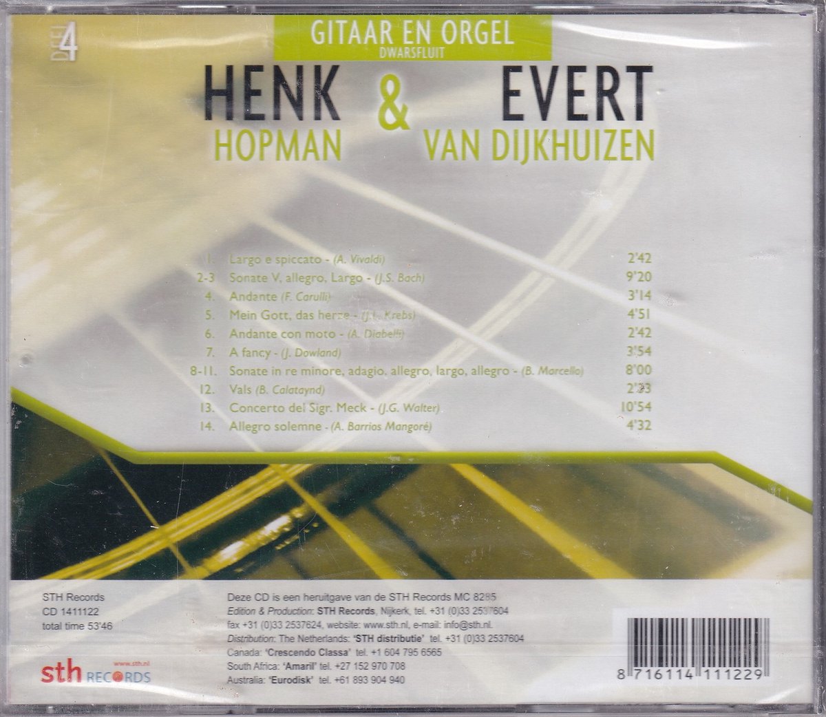Gitaar en Orgel, Henk Hopman | CD (album) | Muziek | bol.com