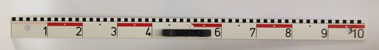 Bordliniaal Magnetisch plastic 100cm met handgreep rood, wit, zwart ...