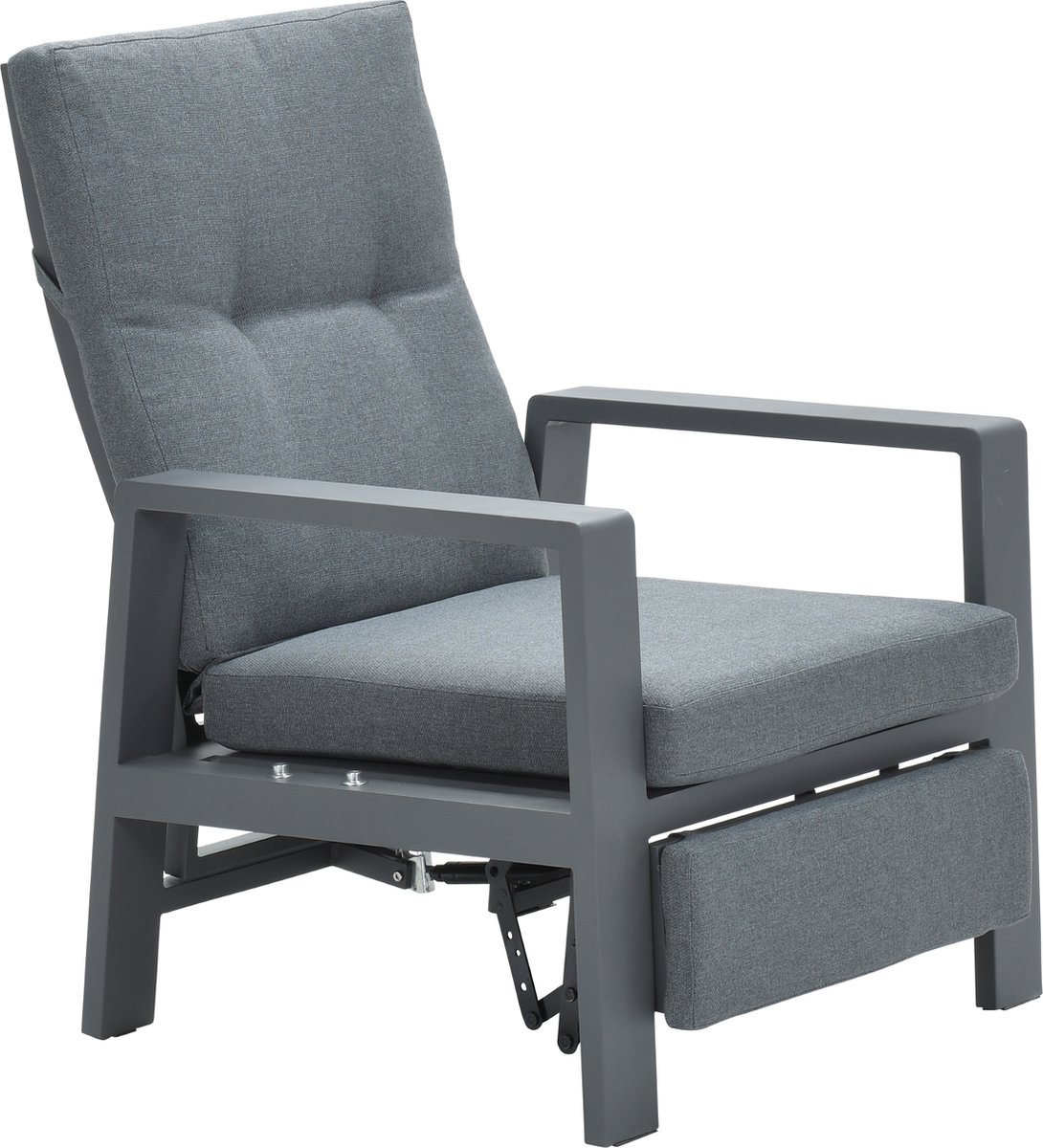Garden Impressions Captain relax tuinstoel met voetensteun - aluminium ...