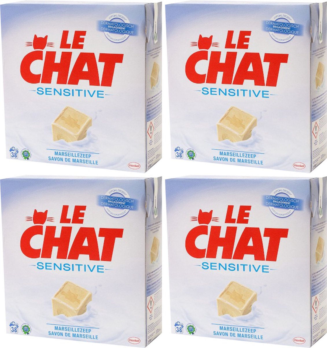 Le Chat Sensitive Marseillezeep Waspoeder - Voordeelverpakking - 4 Pack ...