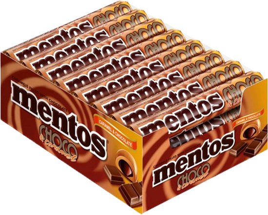 Mentos - Choco & Caramel - 24 Rollen | bol